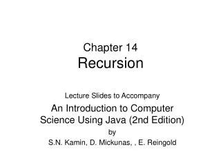 PPT - Chapter 14 Recursion PowerPoint Presentation, free download - ID ...