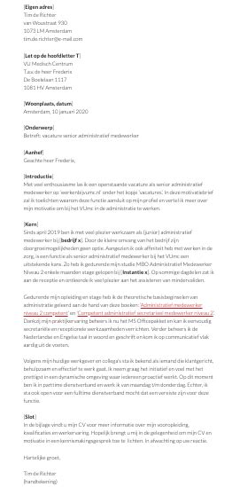 Voorbeeld Motivatiebrief Administratief Medewerker 2025