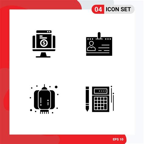 User Interface Pack Of Basic Solid Glyphs Of Payment Office Ecommerce Business Phone Editable