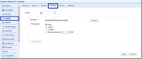 Rotating And Archiving Logs In Jscape Mft Server Jscape