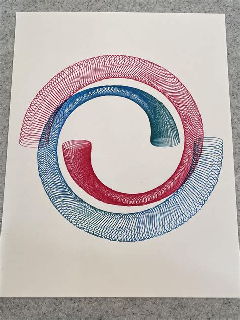 Two Fixed Gear Rotations Rspirograph