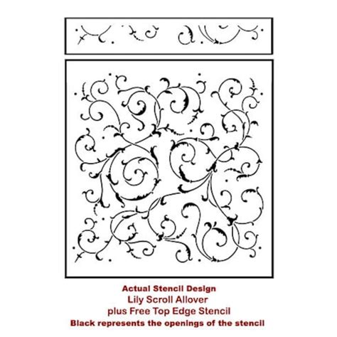 Simple Scroll Stencil