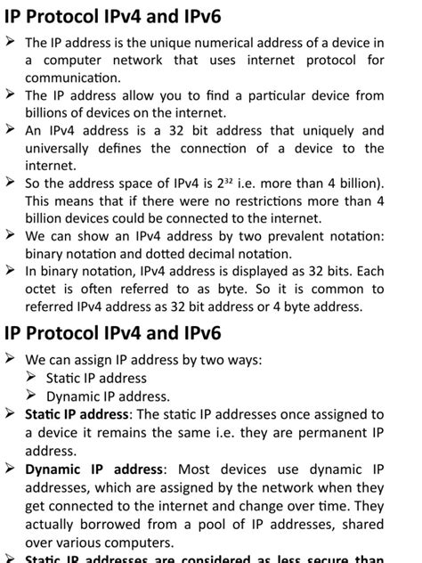 ip address pdf ip address i pv6