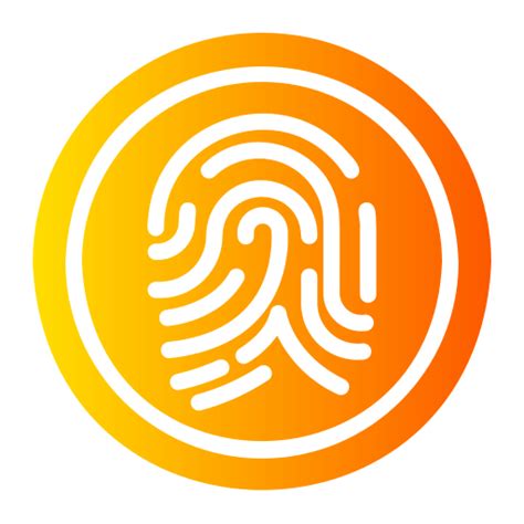 Fingerprint Generic Gradient Fill Icon