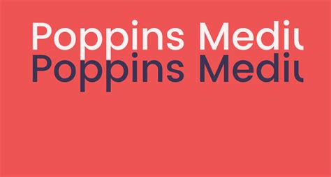 Poppins Medium Free Font What Font Is