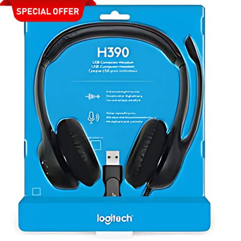Logitech H390 Wired Usb Headset For Pclaptop Noise Canceling