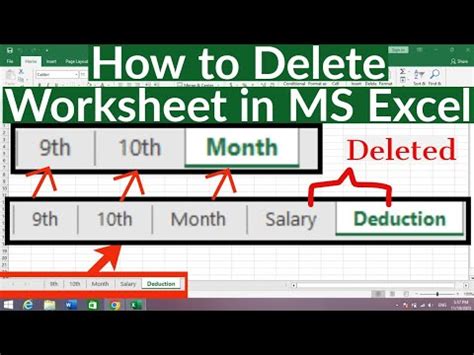 How To Delete Worksheet In Microsoft Excel How To Delete Sheets In MS