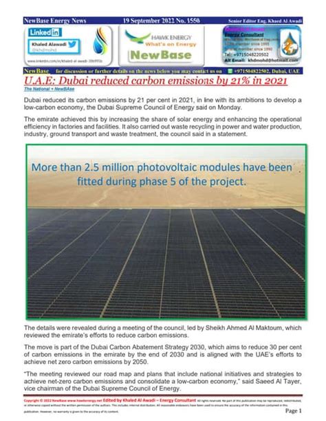 Newbase 19 September 2022 Energy News Issue 1550 By Khaled Al Awadi