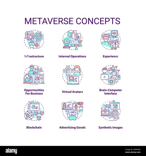 Metaverse vector icons Stock Vector Images - Alamy
