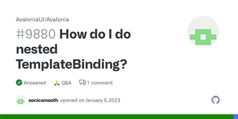 How Do I Do Nested Templatebinding · Avaloniaui Avalonia · Discussion