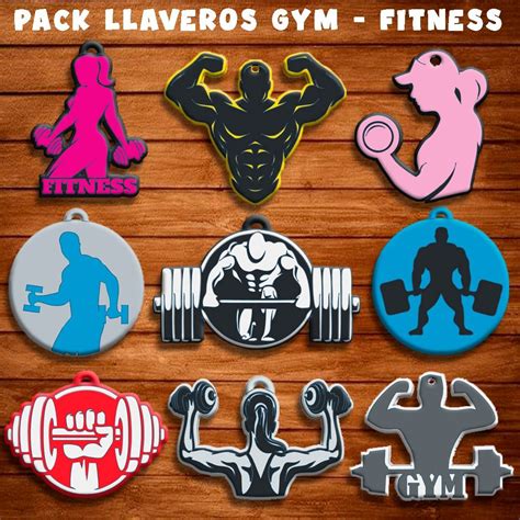 Impresion 3d Diseños De Llaveros De Gimnacio Fitness