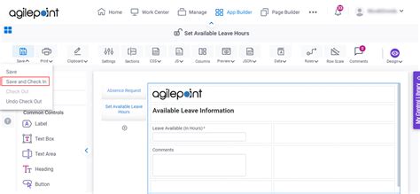 Example Create An Eform Set Available Leave Hours