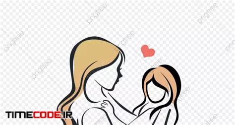 دانلود وکتور مادر و کودک Mother Jane Pen Vector Illustration تایم کد