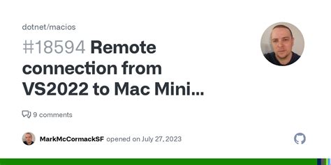 Remote Connection From Vs2022 To Mac Mini Typically Fails Several Times Before Working · Issue