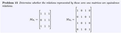 Solved Problem 15 Determine Whether The Relations