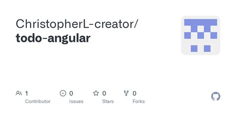 Github Christopherl Creatortodo Angular
