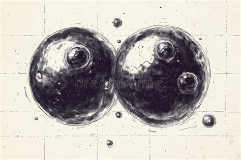 Minimalistic Illustration Of Interconnected Cells With Intricate Details For Scientific Design