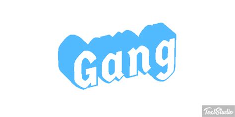 Gang Word Animated  Logo Designs