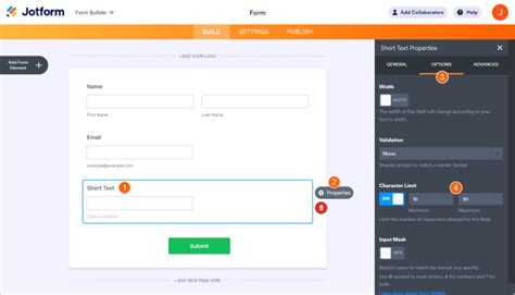 How To Set Entry Limits On Short And Long Text Fields