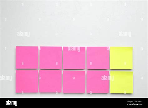 Flat Lay Composition With Sticky Notes On White Background Pareto