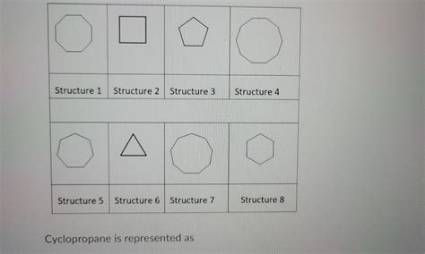Solved Structure 1 Structure 2 Structure 3 Structure 4 A
