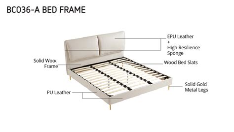 Emma Eco Leather Bed Frame Mumu Living