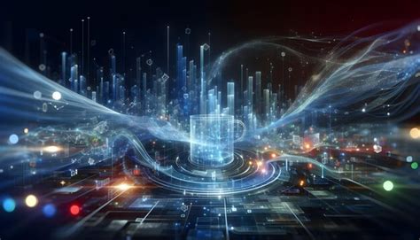 Premium Photo Data Dynamics A Dynamic Digital Grid Representing The Fluidity Of Data In