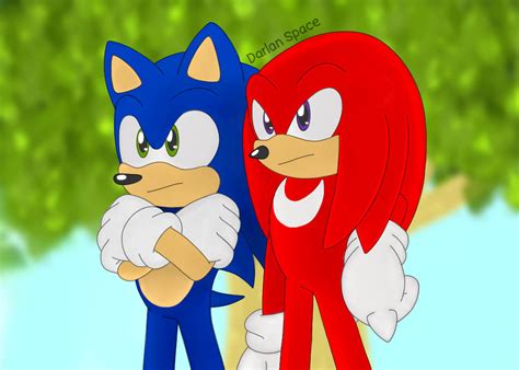 Sonic And Knuckles By Darlanspace On Deviantart