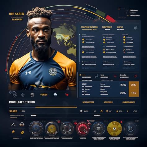 Premium Photo Web Dashboard Sports Team Performance Dashboard Tile