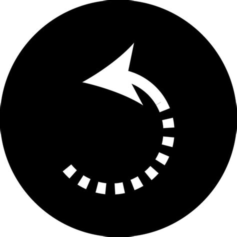 Black And White Rotate Button 25096372 Vector Art At Vecteezy
