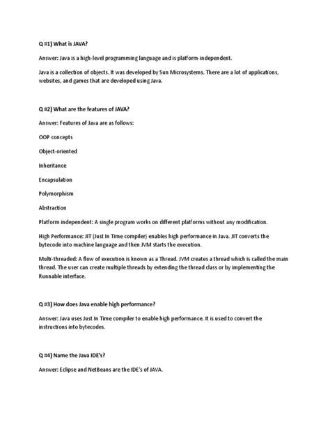 Java Questions Pdf Method Computer Programming Class Computer
