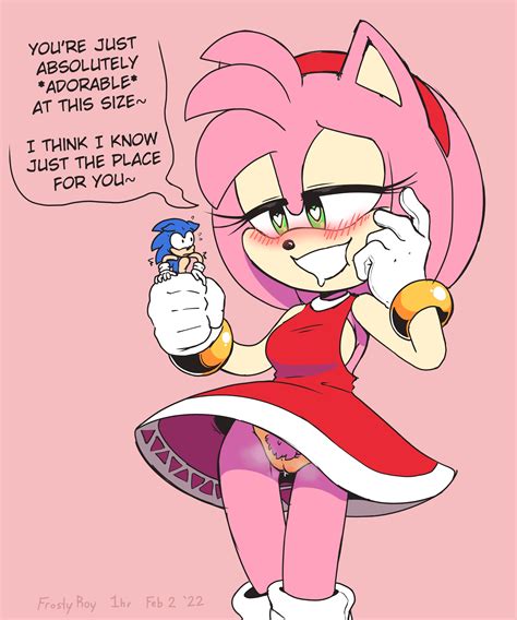 Rule 34 1boy 1boy1girl 1girls 2022 Amy Rose Anthro Bangs Blush Bob