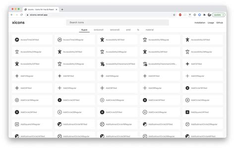 Xicons Svg Vuereact Components Integrated From Fluentui System Icons