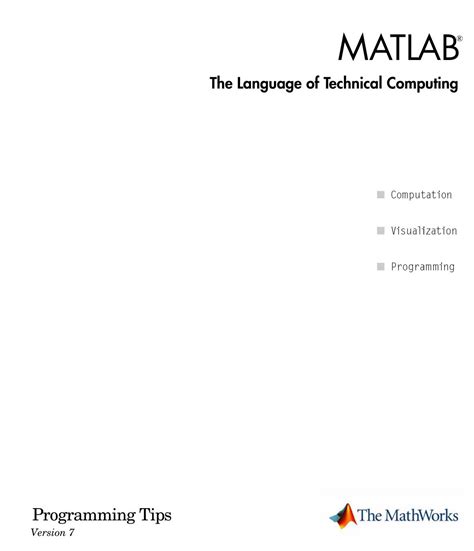 matlab programming tips pdf