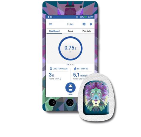 Omnipod Pdm Sticker Sugar Bunny Zuckerschmuck