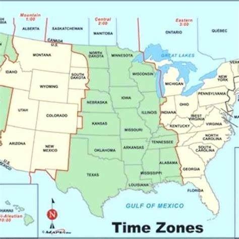 Printable Map Of Time Zones { Nama Domain}