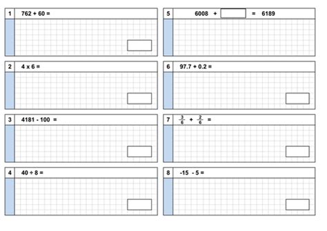 Ks2 Arithmetic Sats Paper 1 Practice Test Including Answers Teaching Resources