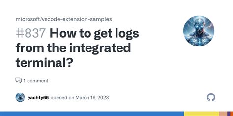How To Get Logs From The Integrated Terminal · Issue 837 · Microsoft