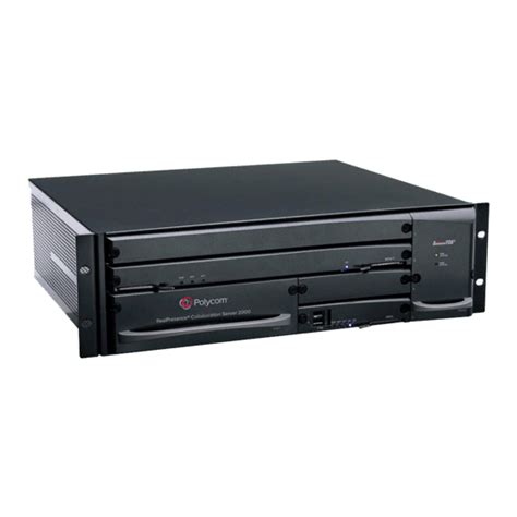POLYCOM RMX 2000 HARDWARE MANUAL Pdf Download ManualsLib