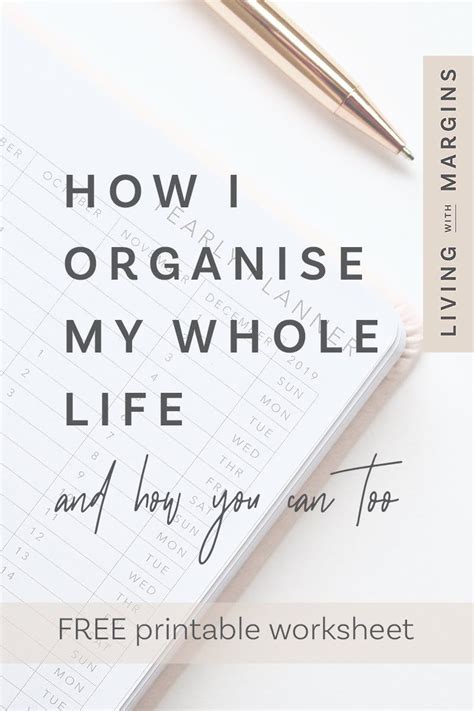 How I Organise My Whole Life Oprydning Livsfilosofi Personlig Udvikling
