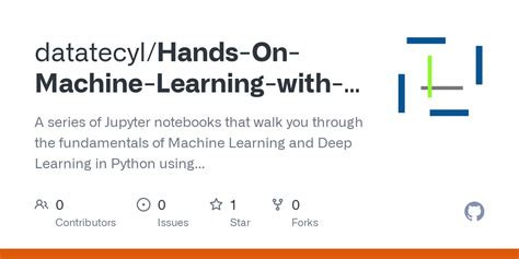 GitHub Datatecyl Hands On Machine Learning With Scikit Learn Keras And TensorFlow Rd Edition