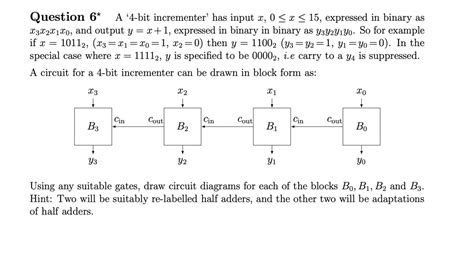 Solved I Am So Confused About This 4 Bit Incrementer Does Chegg Com