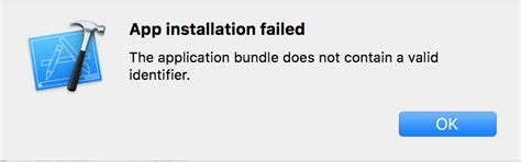 Objective C The Application Bundle Does Not Contain A Valid