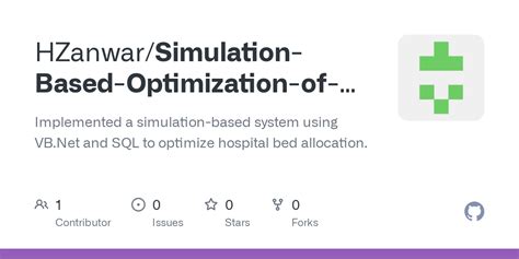 Github Hzanwarsimulation Based Optimization Of Hospital Bed Allocation Implemented A