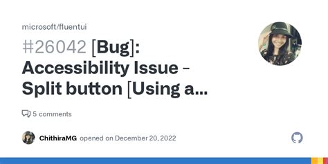 Bug Accessibility Issue Split Button Using A Negative Tabindex On