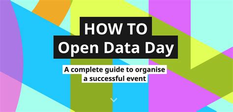 How To Organise A Successful Open Data Day Event A Complete Guide