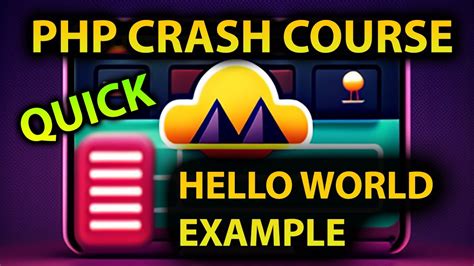 PHP Tutorial For Beginners Hello World YouTube