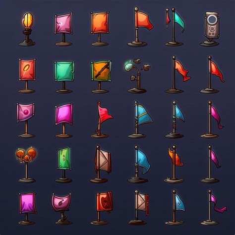 Premium Photo Small Flag Pole Game Ai Generated Sign Icon Symbol Shape Object Small Flag Pole