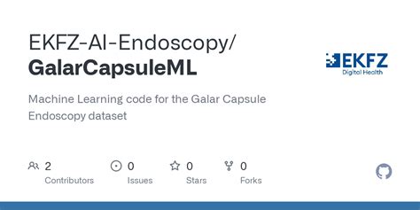 Github Ekfz Ai Endoscopy Galarcapsuleml Machine Learning Code For The Galar Capsule Endoscopy