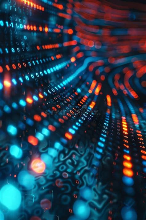 Data Code Binary Background Digital Binary Data On Computer Screen Matrix Pattern Cyberspace